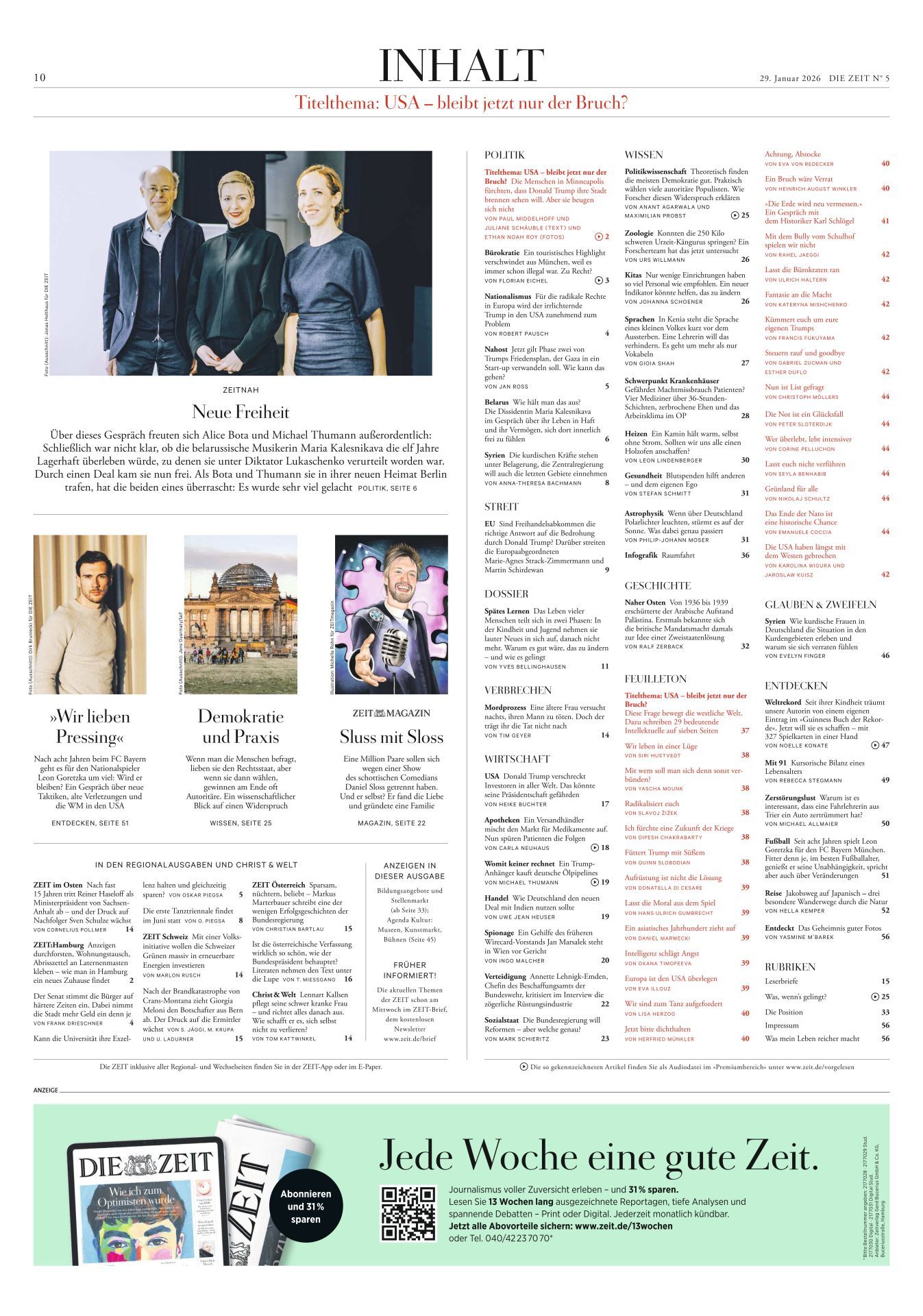 DIE ZEIT 05/2026 | ZEIT Shop